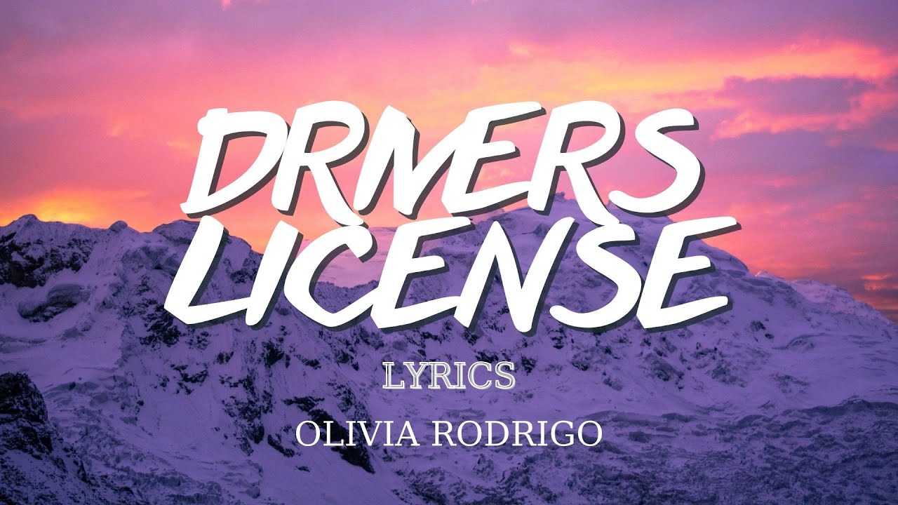 Olivia Rodrigo - drivers license (Lyrics) - Easy lyrics | Pop Karaoke ...