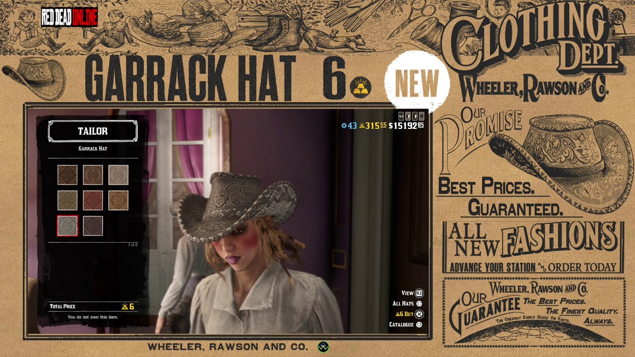 Red Dead Online New Hat Styles GARRACK HAT - YouTube