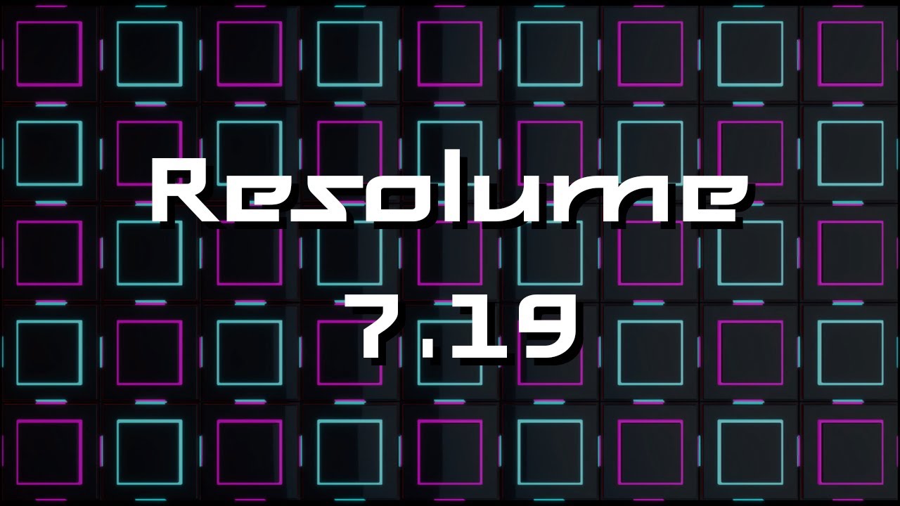 Resolume 7.19 Release Video - YouTube
