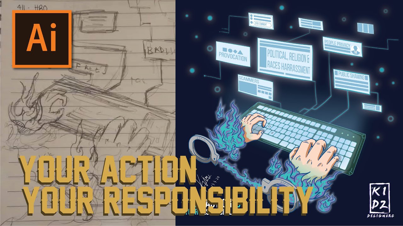 Speed Art (Tutorial) Your Action Your Responsibility - Adobe ...