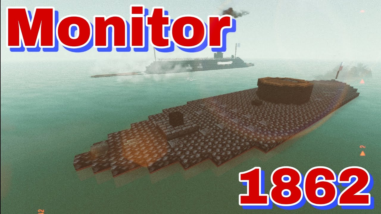 USS Monitor (1862) | Minecraft Tutorial | 1:1 Scale - YouTube