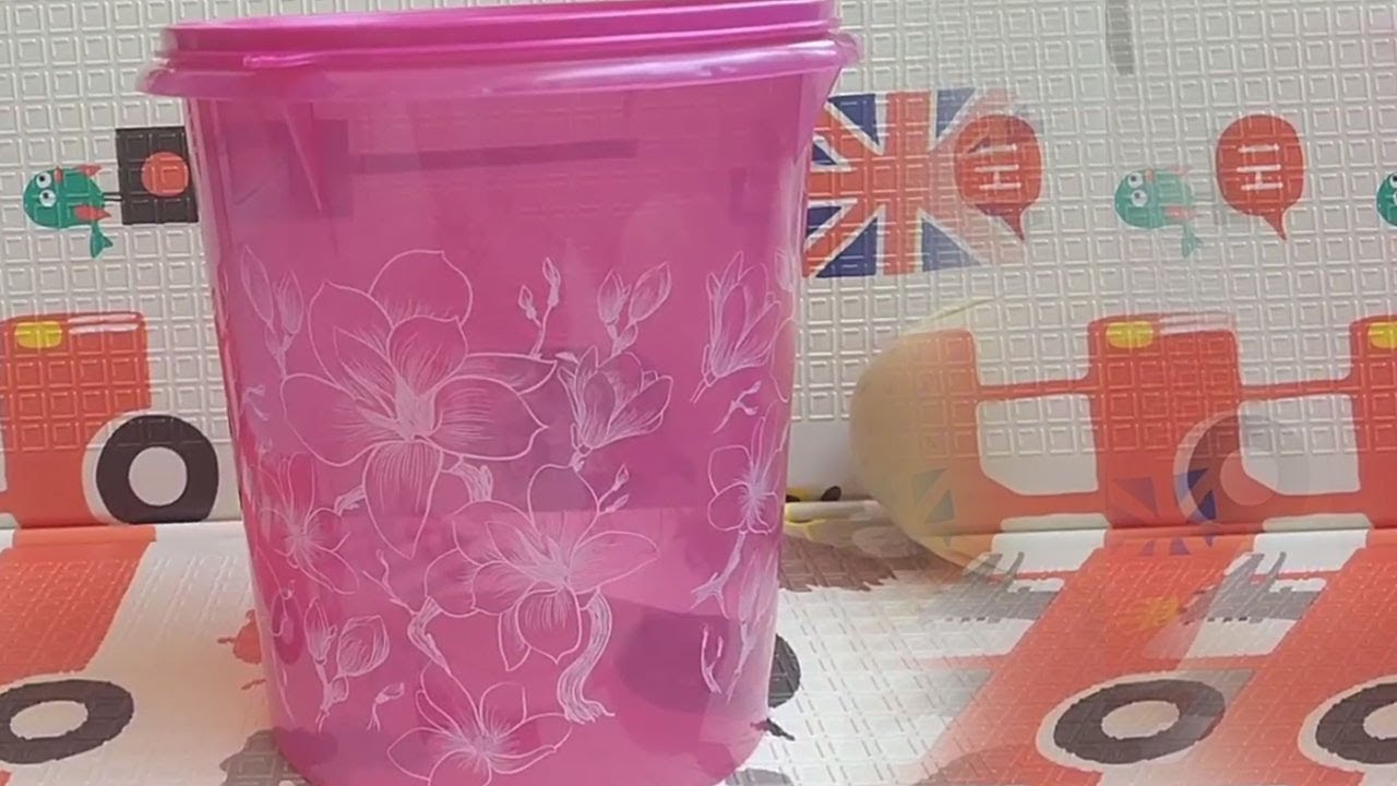 Unboxing | Tupperware Giant Canister Flower - YouTube
