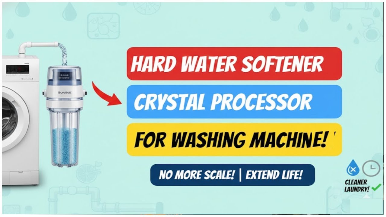 Hard Water Softener For Washing Machine Crystal Processor Filter - YouTube