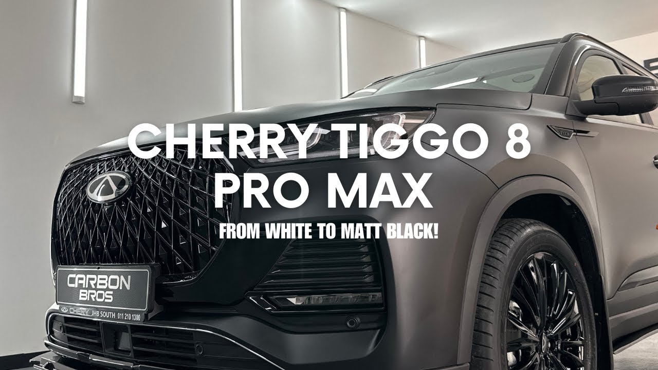 Chery Tiggo 8 Pro Max BLACKOUT Transformation – Full Wrap & Body Kit ...