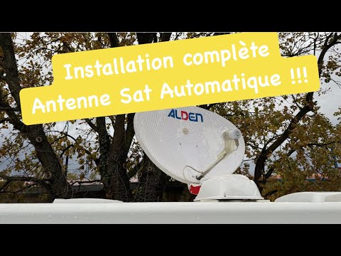 Installation complète d’une Antenne Satellite Automatique Alden ou autres!!!