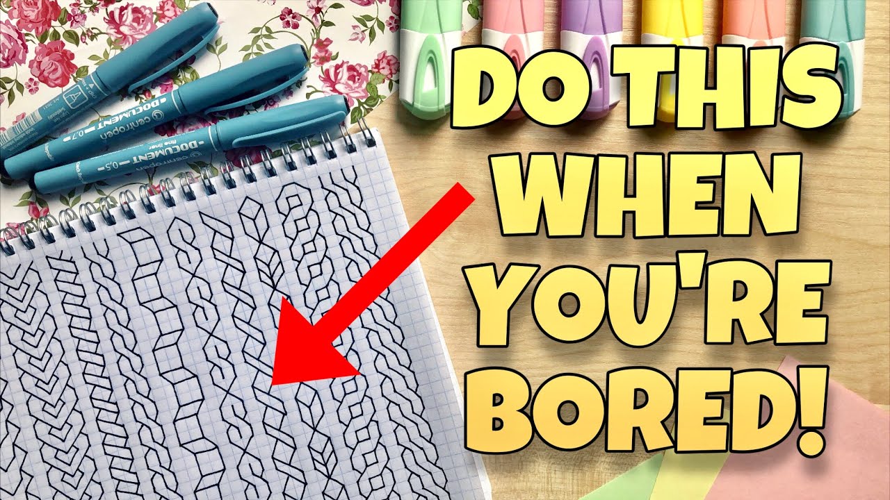 NOTE-TAKING DOODLE BREAK | DO THIS WHEN YOU’RE BORED - YouTube