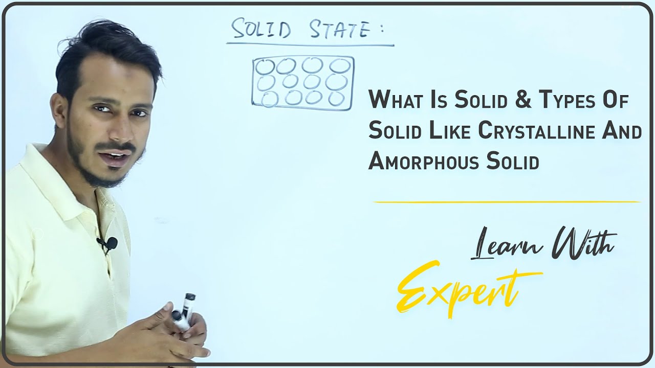 Matter - Difference between crystalline and amorphous solid - YouTube