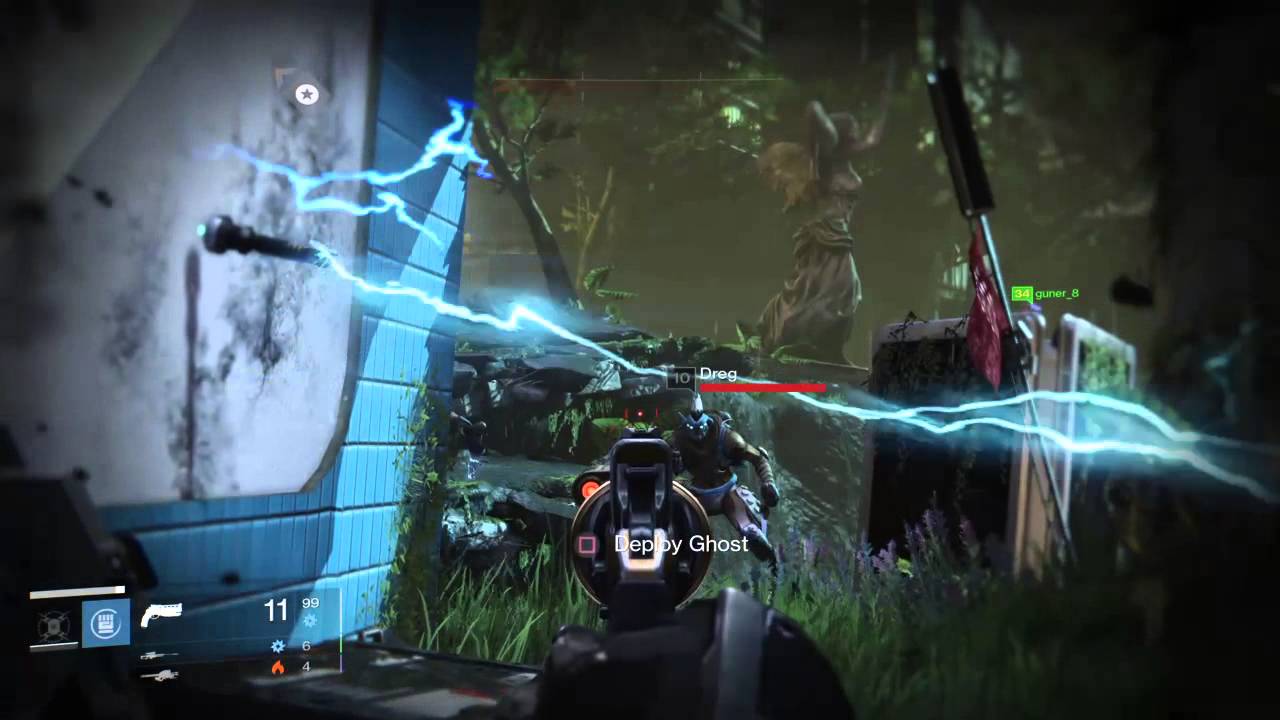 Dinklebot throws a lightning grenade (Destiny) - YouTube