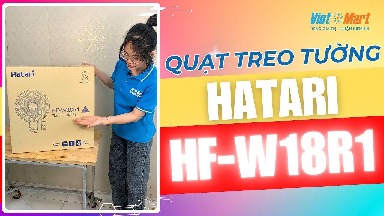 Đẳng Cấp Thái Lan: Quạt Treo Tường Hatari HF-W18R1. - YouTube