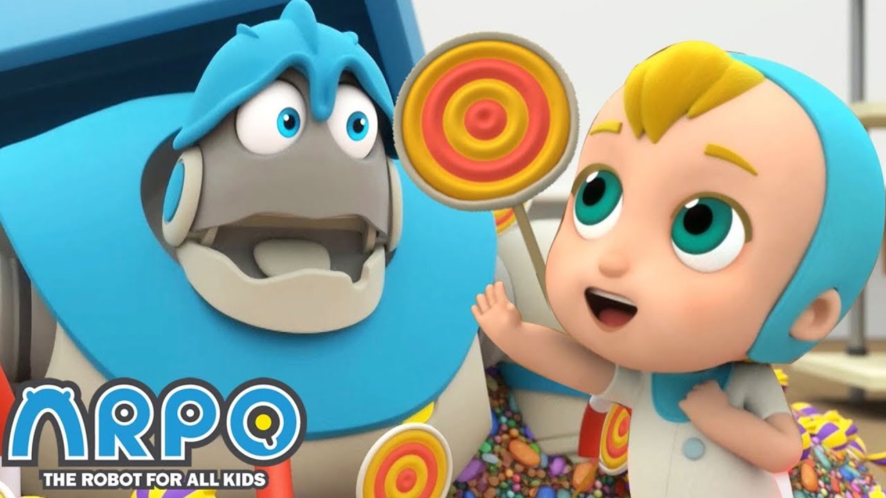 The Great Baby Candy Chase + More Cartoons For Kids | ARPO | Sandaroo ...