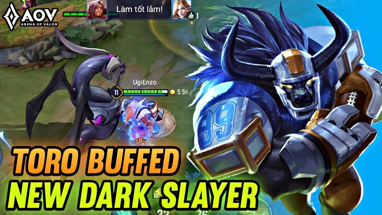 AoV : TORO BUFFED NEW PATCH | NEW DARK SLAYER - ARENA OF VALOR - YouTube