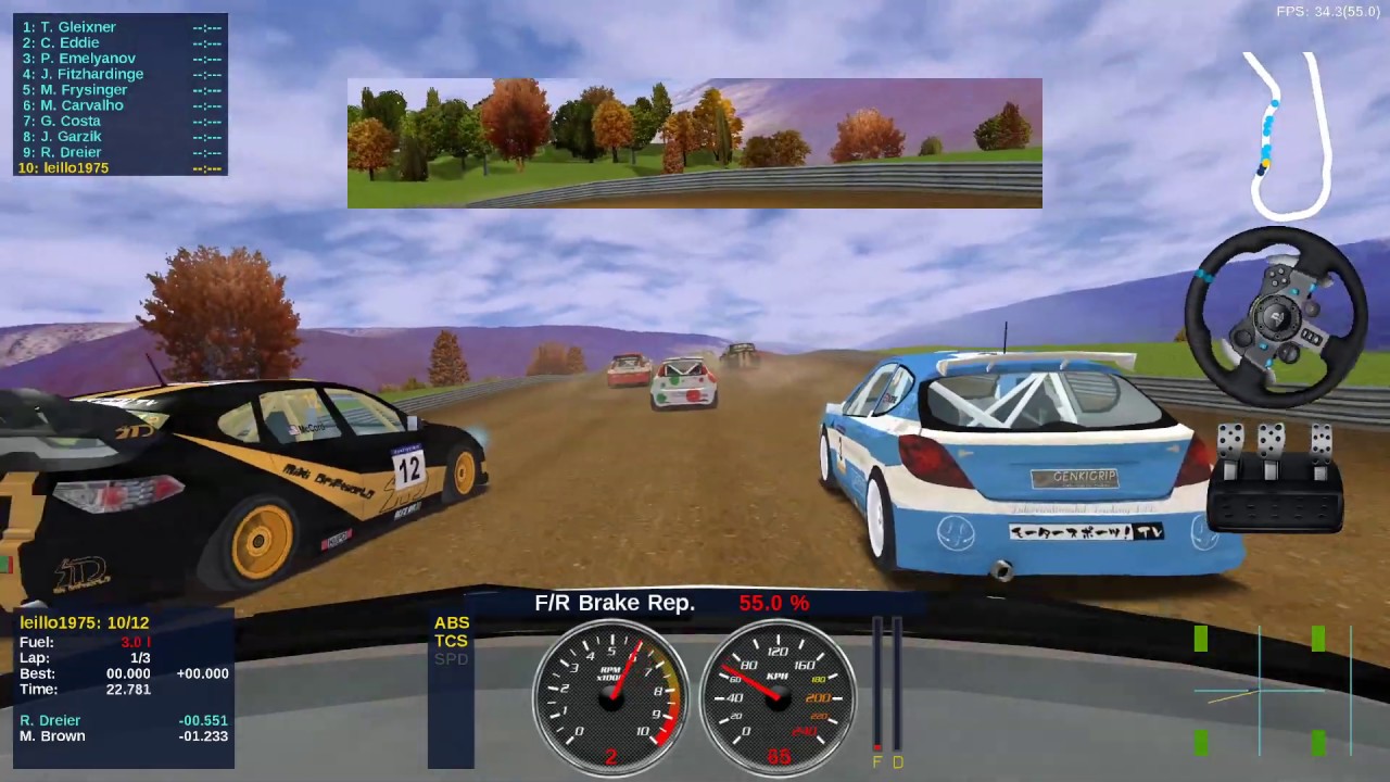 Speed Dreams en Linux - Probando Rally Series Sound Mod de Birdatoo ...