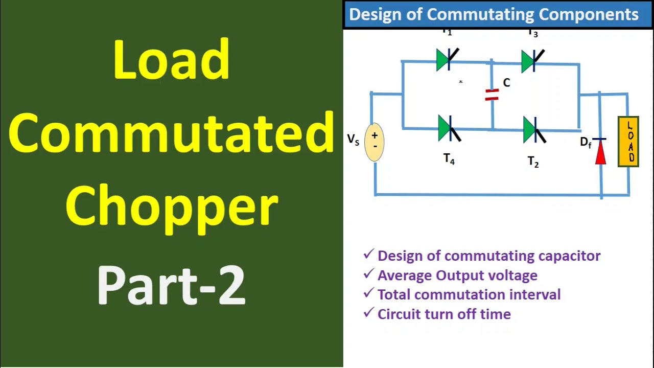 Design of Load Commutated Chopper with Derivations - YouTube