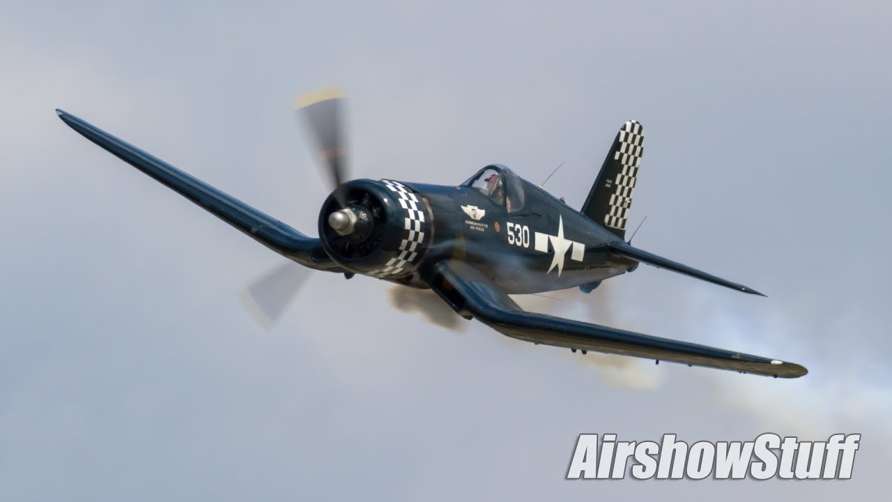 F4U Corsair Aerobatics Practice - Cleveland National Airshow 2017 - YouTube