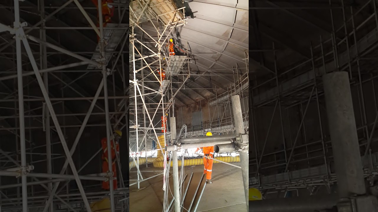 PEMASANGAN SCAFFOLDING CANTILEVER DI DALAM TANKI CONDENSAT #scaffolding ...