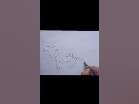 world map | world map drawing | map drawing | how to draw world map easily | world map kaise ...