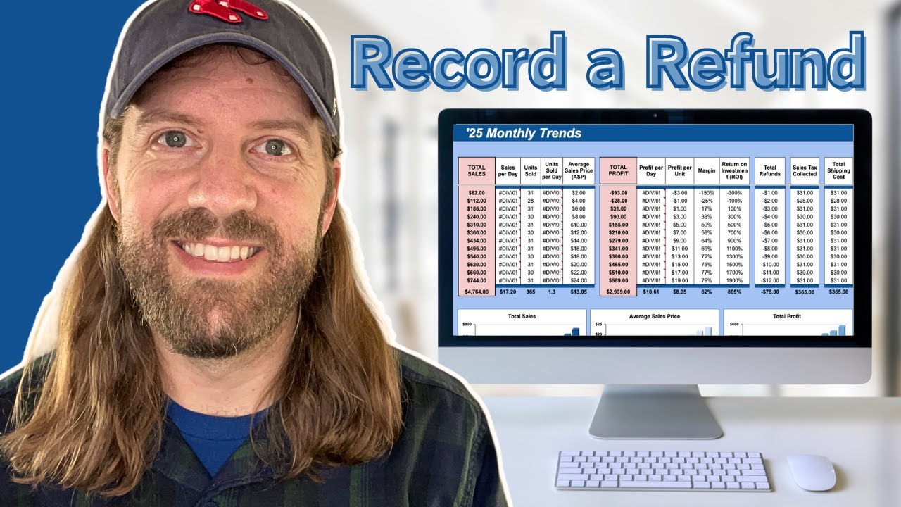 How to Record a Refund in Your Reseller Spreadsheet! - YouTube