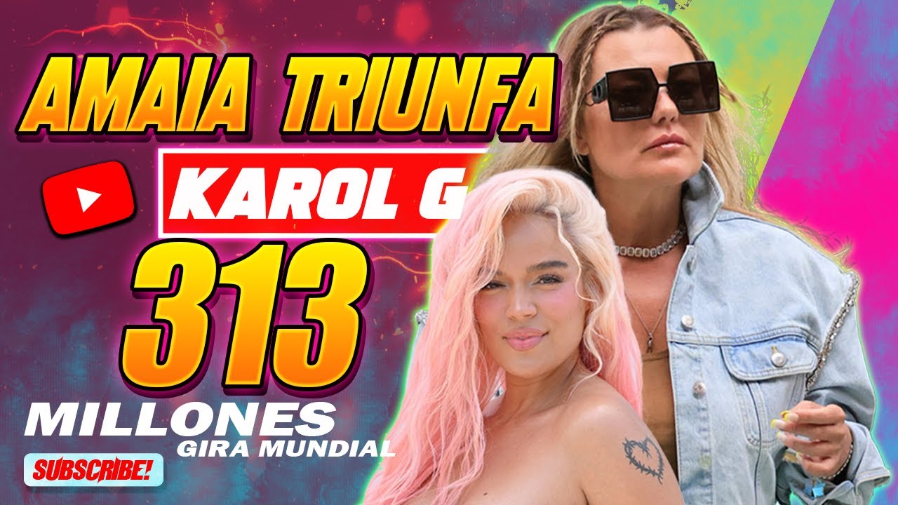 "¡Amaia Montero Triunfa con 'Rosas, Karol G Rompe Récords Gira Mundial ...