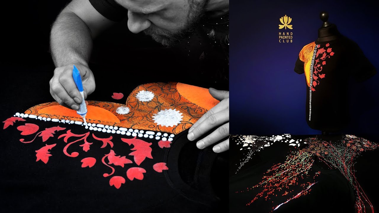 How I Paint Tshirt Using Fabric Paints YouTube how-i-paint-tshirt-using-fabric-paints-youtube