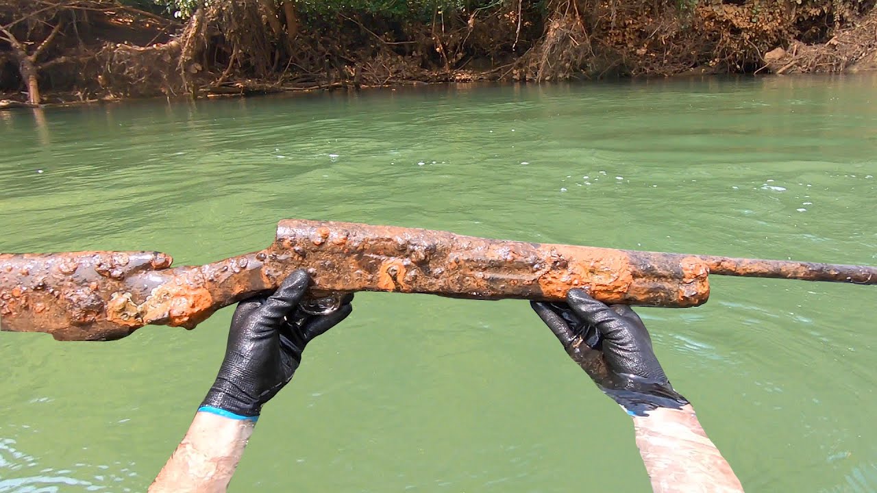 Found Antique Shotgun Underwater in the River! - YouTube