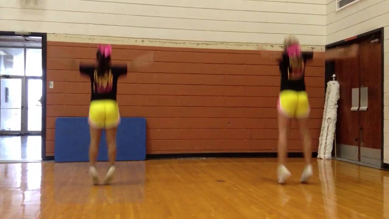 Alvin High School tryout cheer 2 back view - YouTube