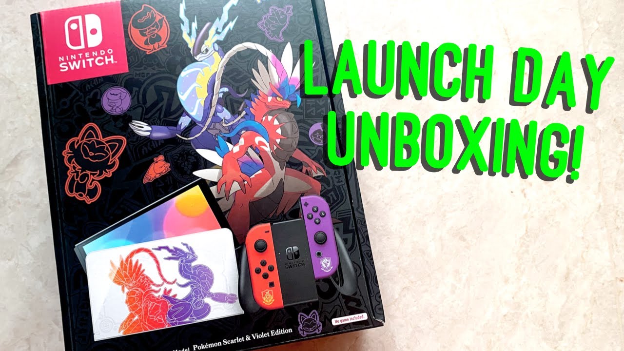 Unboxing the Pokemon Scarlet & Violet OLED Nintendo Switch! - YouTube
