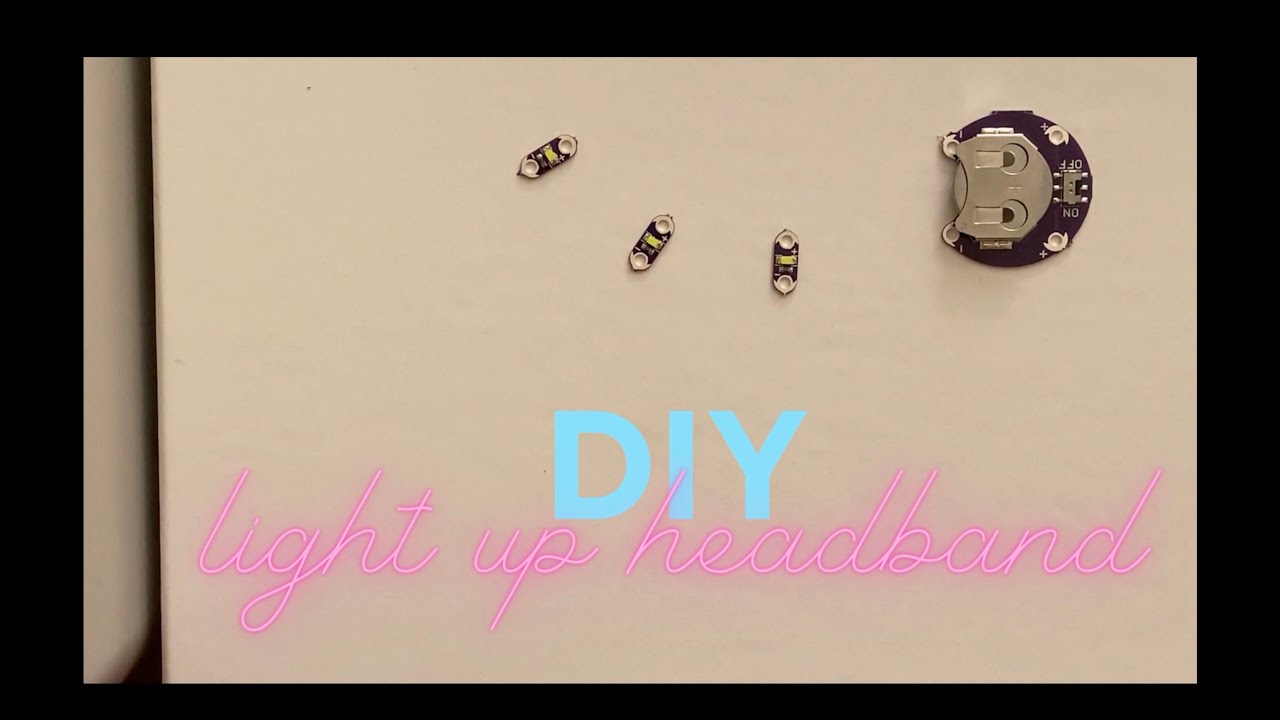 DIY lightup headband - YouTube