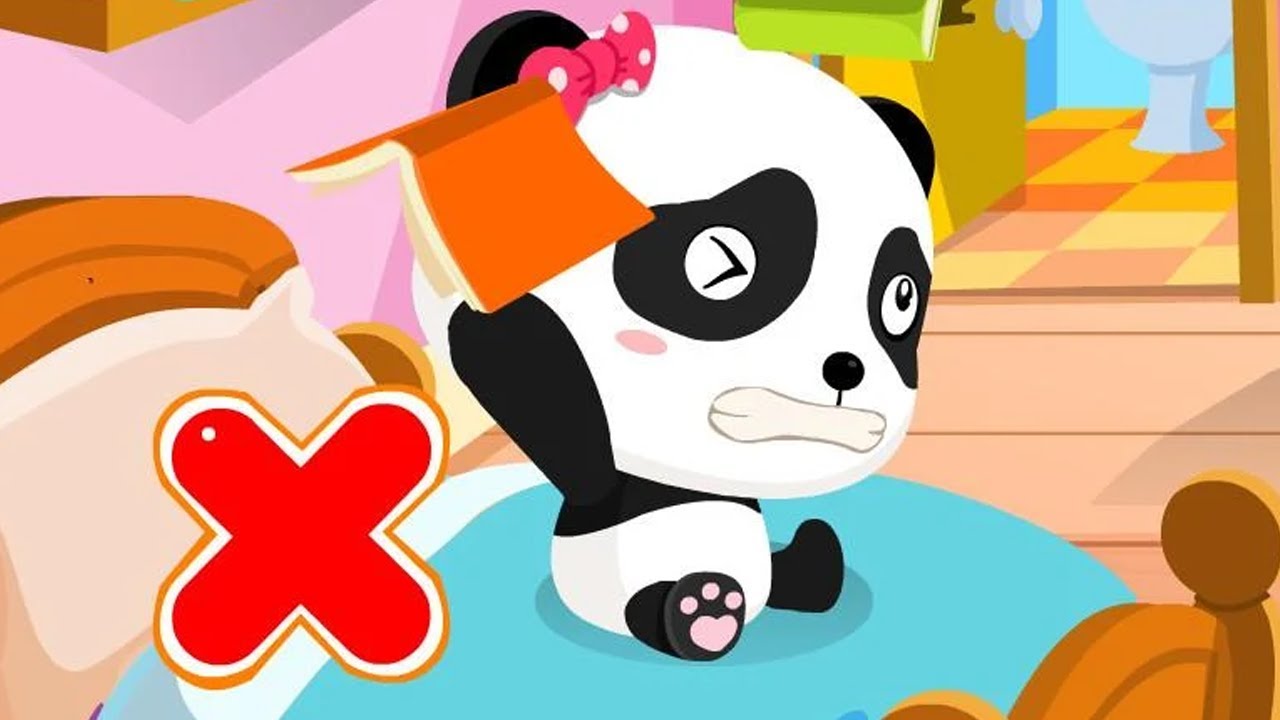 Baby Panda Earthquake Safety 1 & Summer Café - BabyBus Game - YouTube