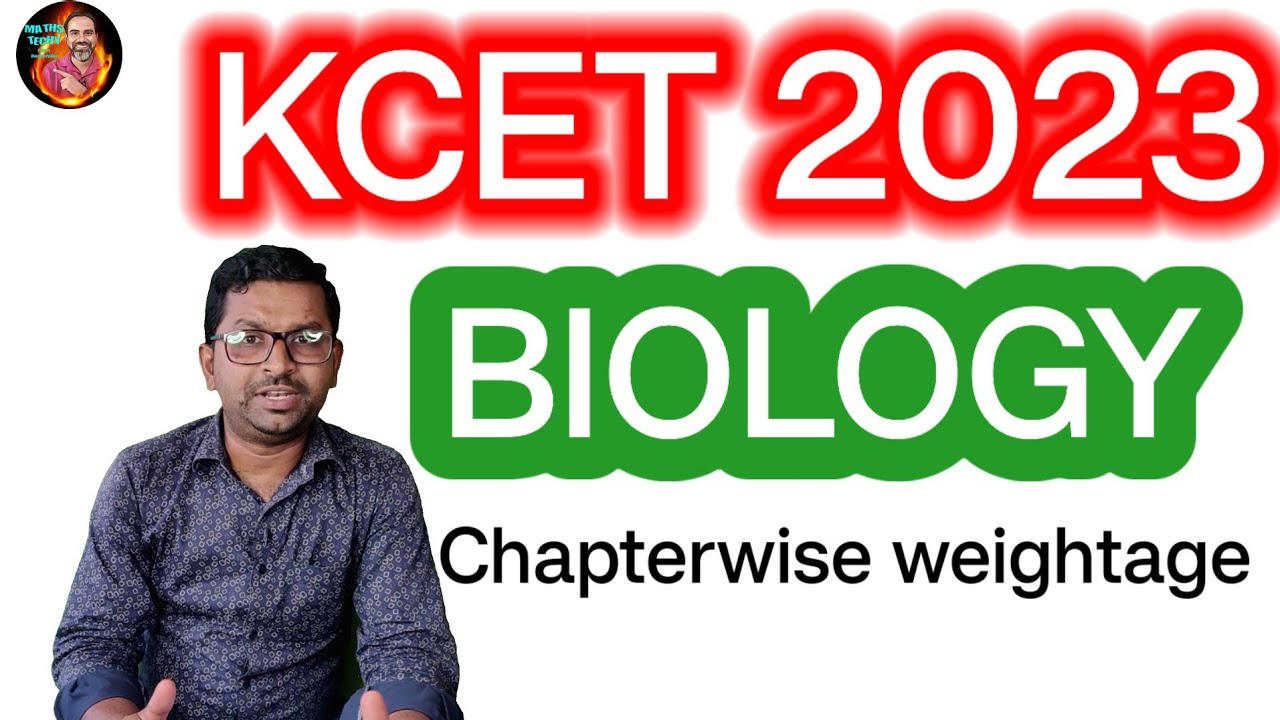 KCET Biology weightage|KCET Reference books|Karnataka common entrance ...