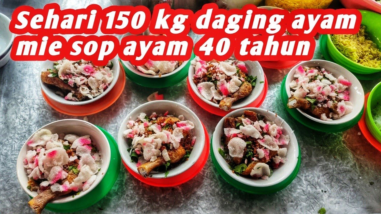 Mie sop ayam bacok 40 tahun kota medan || mie sop legend kota medan ...