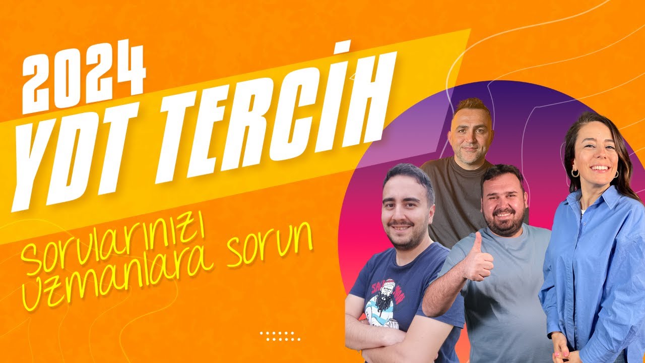 YDT 2024 Tercih Yayını - 2 - YouTube
