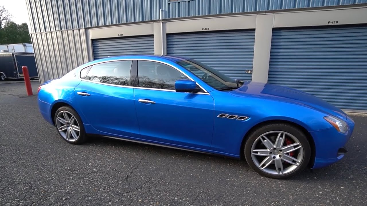 ChrisFix Dad Maserati Quattroporte New Wrap Metallic Blue - YouTube
