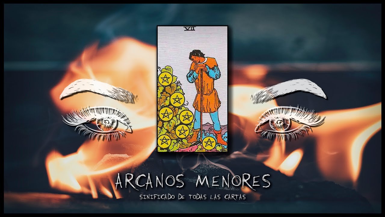 🔸 7 de Oros Tarot 🔮 Significado y lectura carta Arcano menor | Curso ...