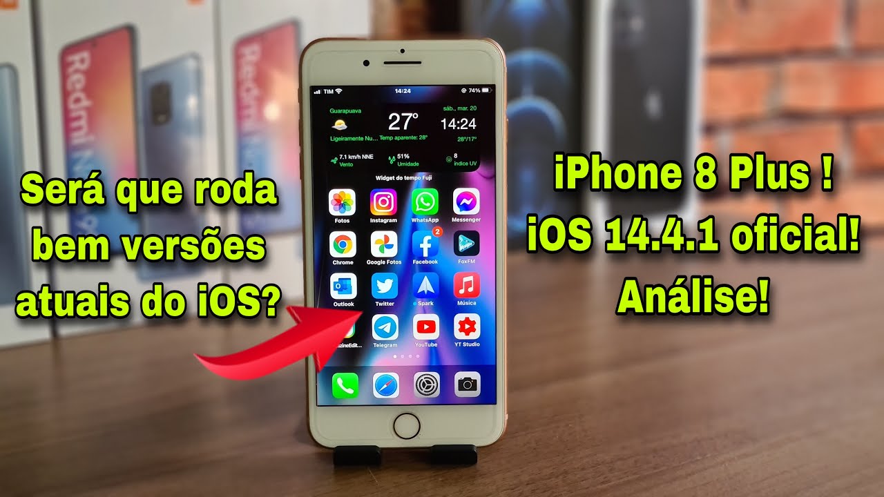 iOS 14.4.1 Oficial! iPhone 8 Plus ! Análise! Ainda dá conta de versões ...