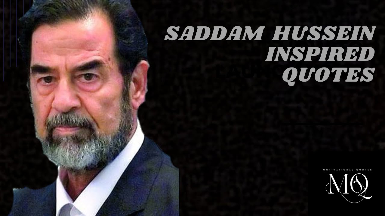 Saddam Hussein inspired quotes#Saddam Hussein #Iraq#motivational quotes ...