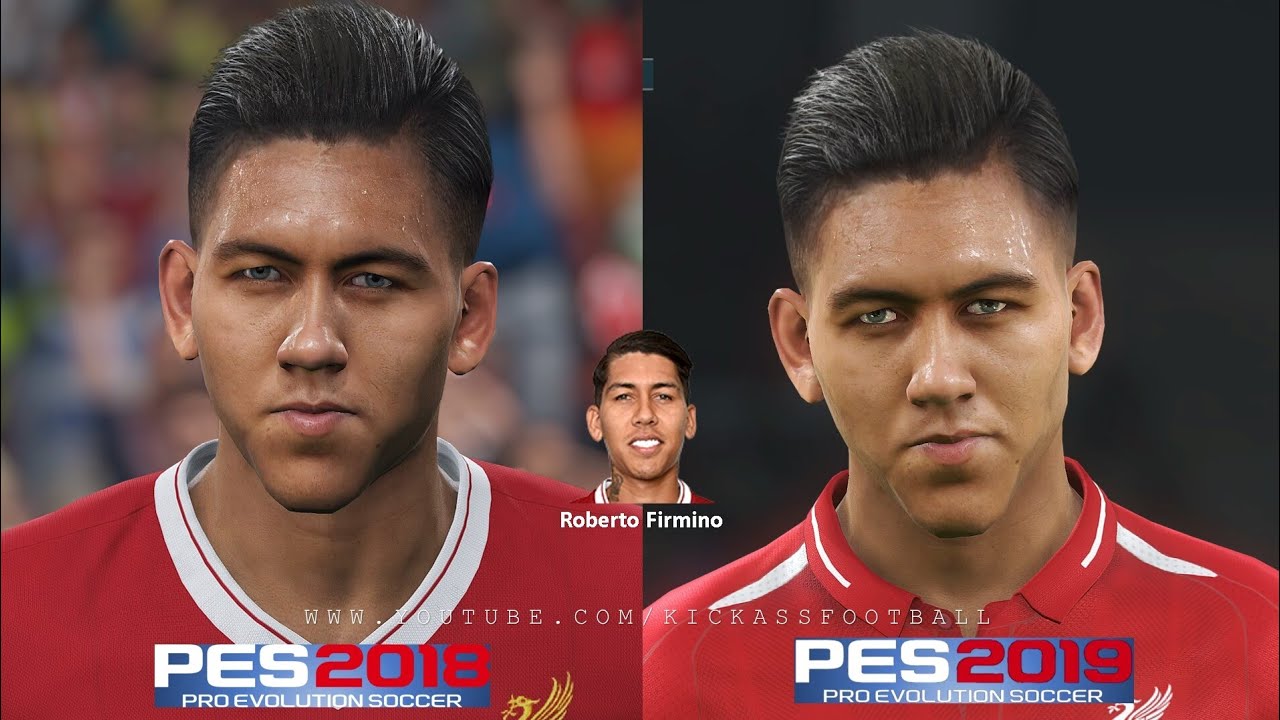 PES 2018 vs PES 2019 | Liverpool FC Players Faces Comparison | PART #1 ...