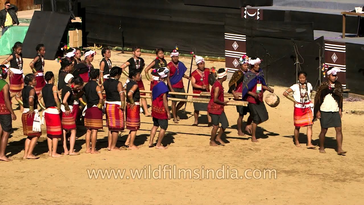 Kuki tribal dance - at Hornbill Fest - YouTube