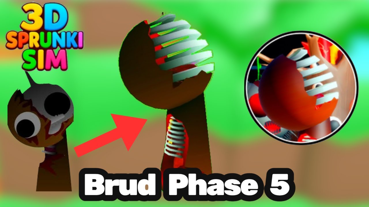 Roblox - How to get Brud Phase 5 Badge in 3D SPRUNKI SIM NEW UPDATE ...