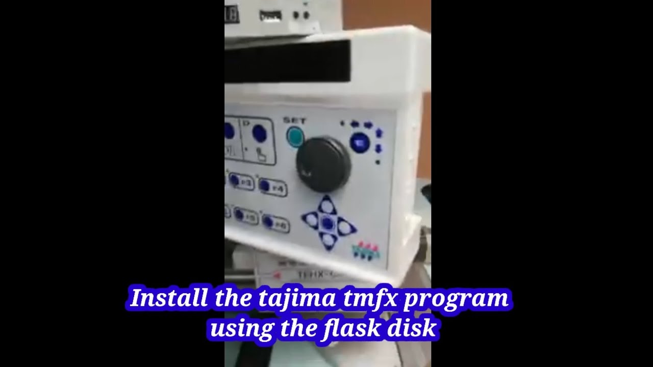 Install the tajima tmfx program using the flask disk - YouTube