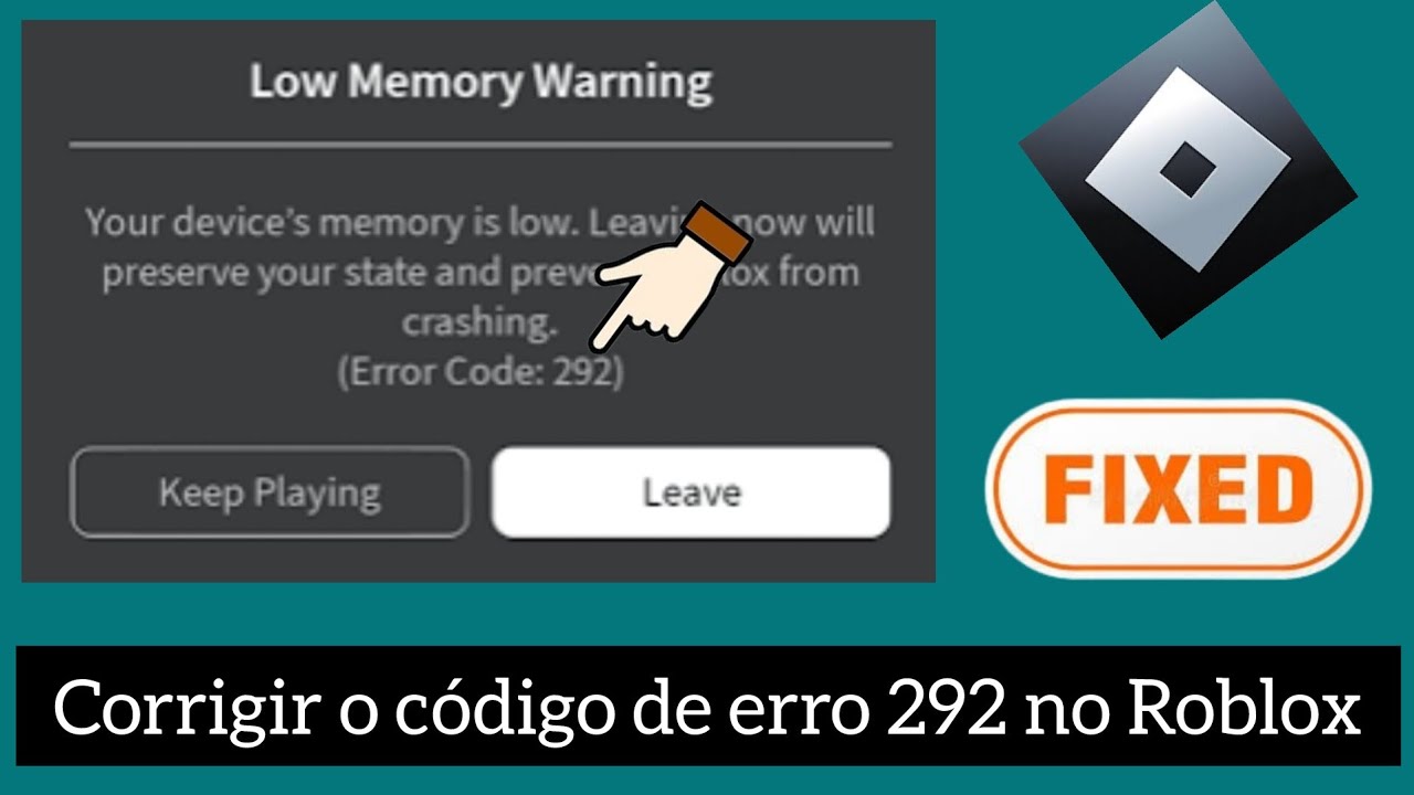 como corrigir o código de erro 292 no Roblox - YouTube