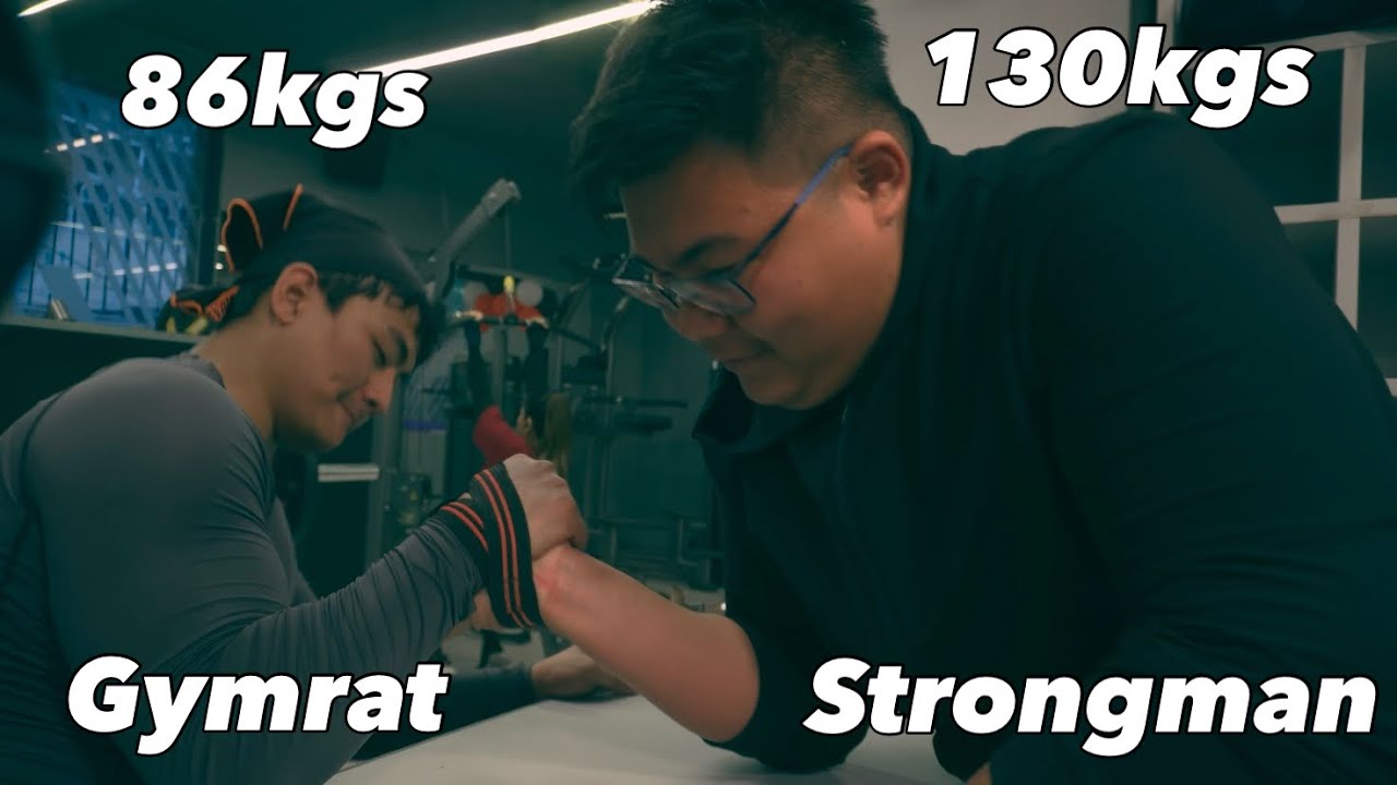 Arm Wrestling practice pull with the Strongest Naga teen Strongman ...