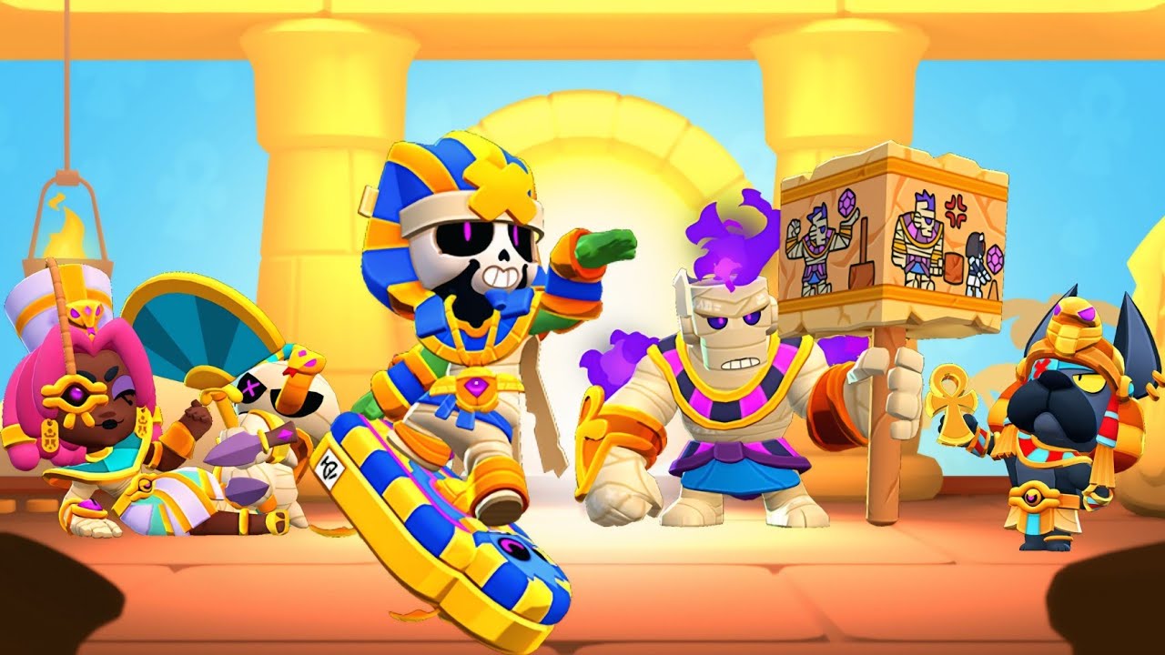 Brawl Stars NEW SKIN Pharaollie - Mummified Frank - Queen Juju ...