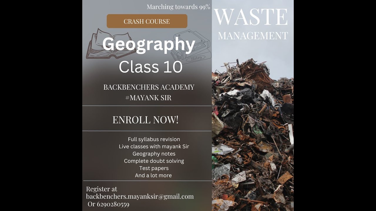 WASTE MANAGEMENT SNIPPETS | ICSE CLASS 10 | GEOGRAPHY - YouTube