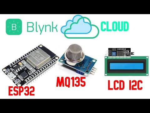 How to use MQ135 Gas Sensor with ESP32 using BLYNK IoT Cloud & LCD Display - YouTube