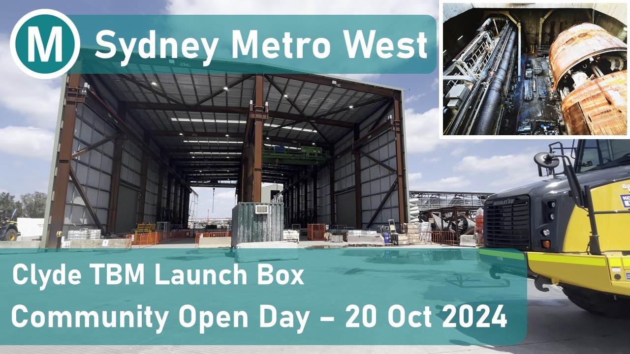 A Look at the Clyde TBM Launch Box for Sydney Metro West - YouTube