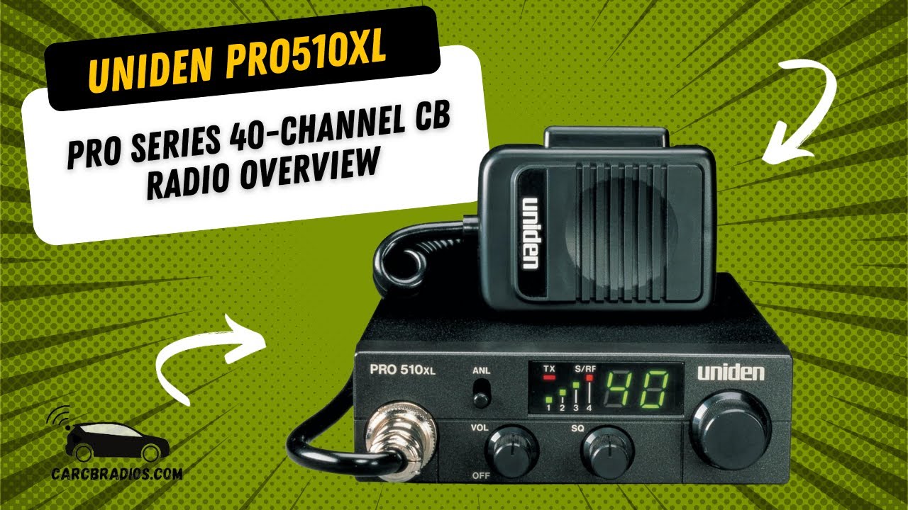 Uniden PRO510XL Pro Series 40 Channel CB Radio Overview - YouTube
