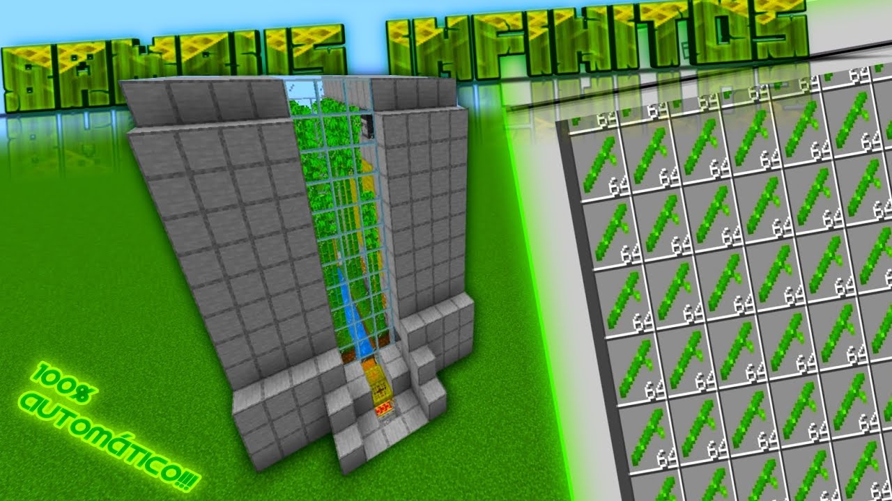 FARM DE BAMBU AUTOMÁTICA E SUPER EFICIENTE - MINECRAFT 1.19/1.20 - YouTube