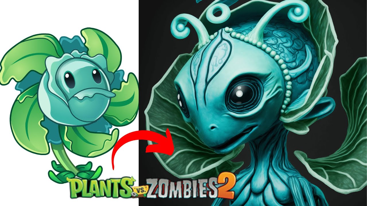 PvZ plants as aliens 👽 - YouTube
