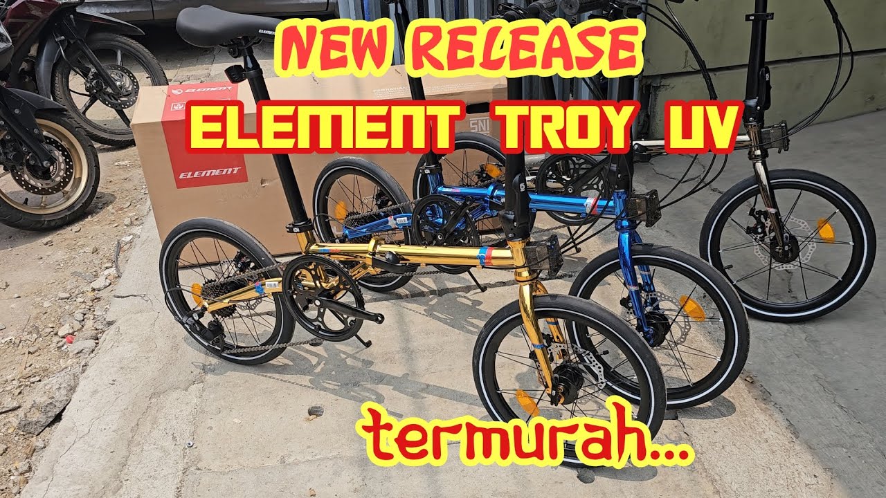 REVIEW SEPEDA LIPAT ELEMENT TROY UV 8speed Terbaru | First Impression ...
