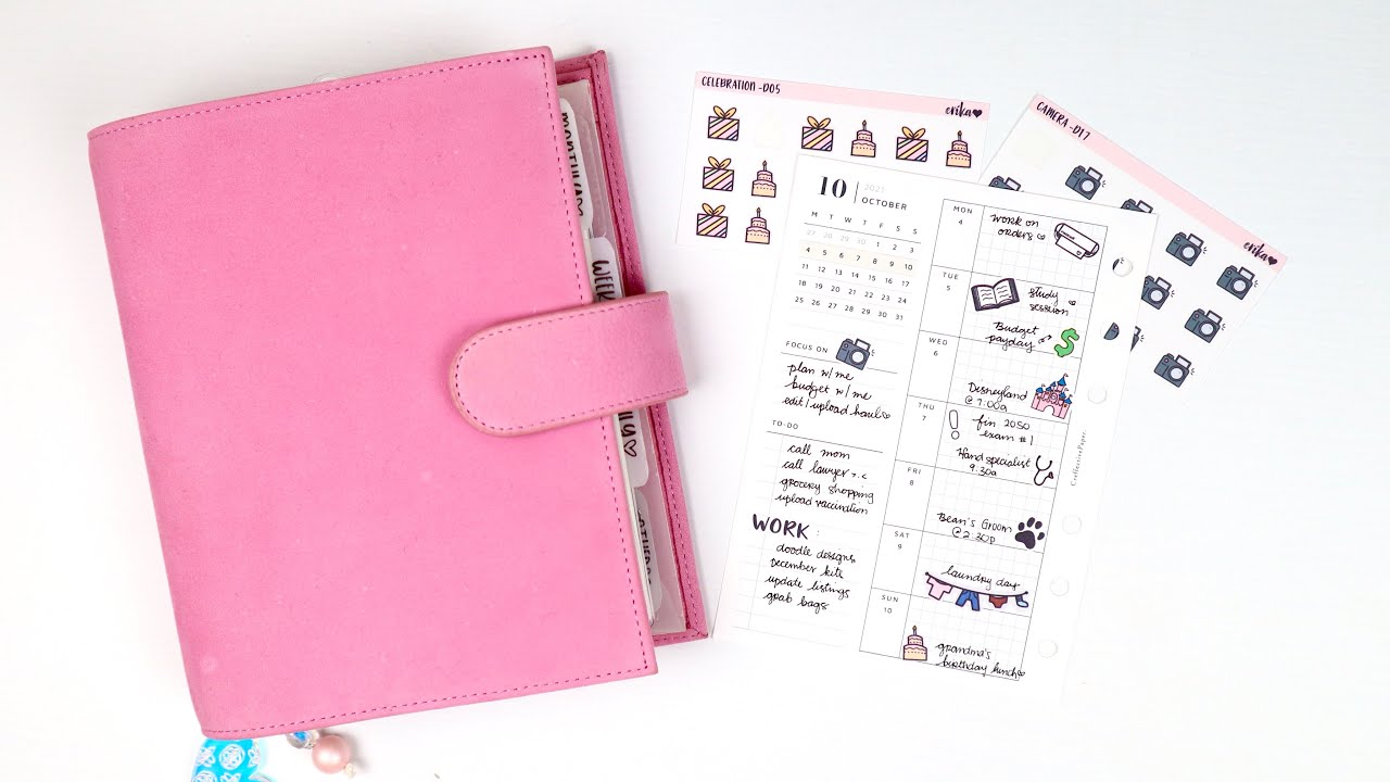 Plan with Me ! A6 Rings | Creffective Paper Inserts - YouTube